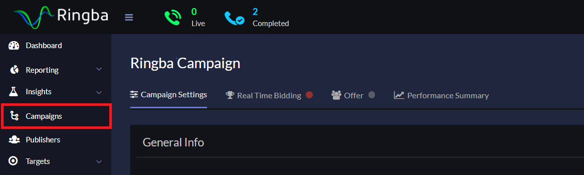 Getting Started with Ringba – Ringba